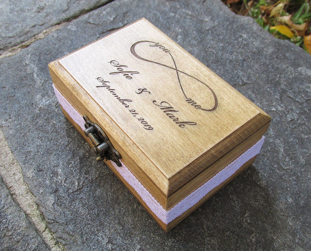 Personalized Wedding Ring Box,custom Wedding Ring Box, Ring Bearer Box ...
