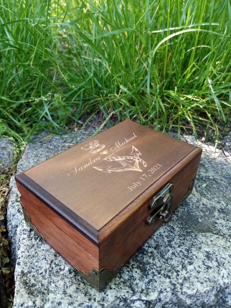 Ring Bearer Box Wedding Ring Box Wedding Ring Holder Rustic - Etsy