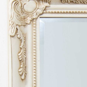 Extra Large Classic Ornate Styled Ivory Colored Mirror 5ft7 X 2ft7 ...