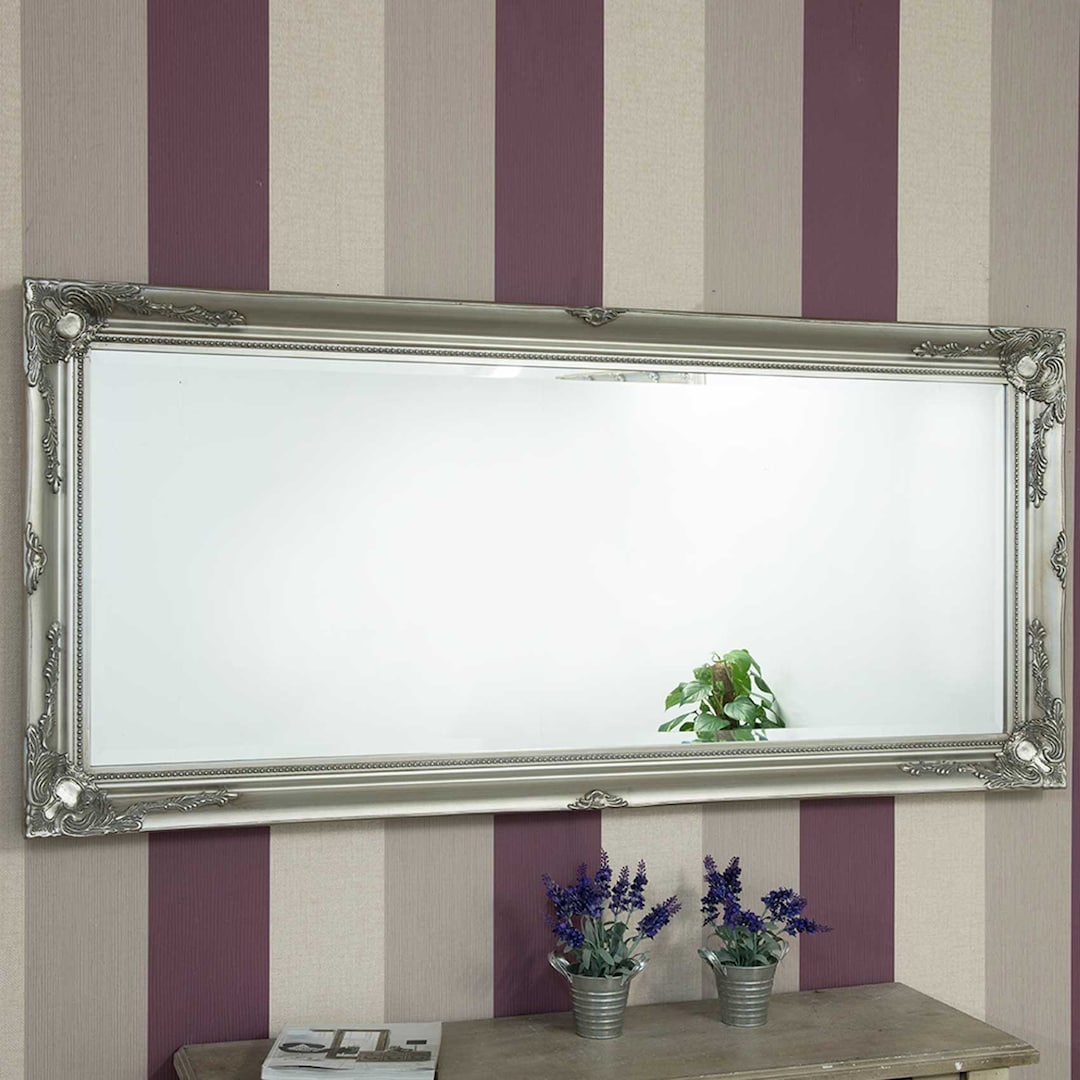 Buxton Silver Full Length Mirror 170cm X 79cm - Etsy UK