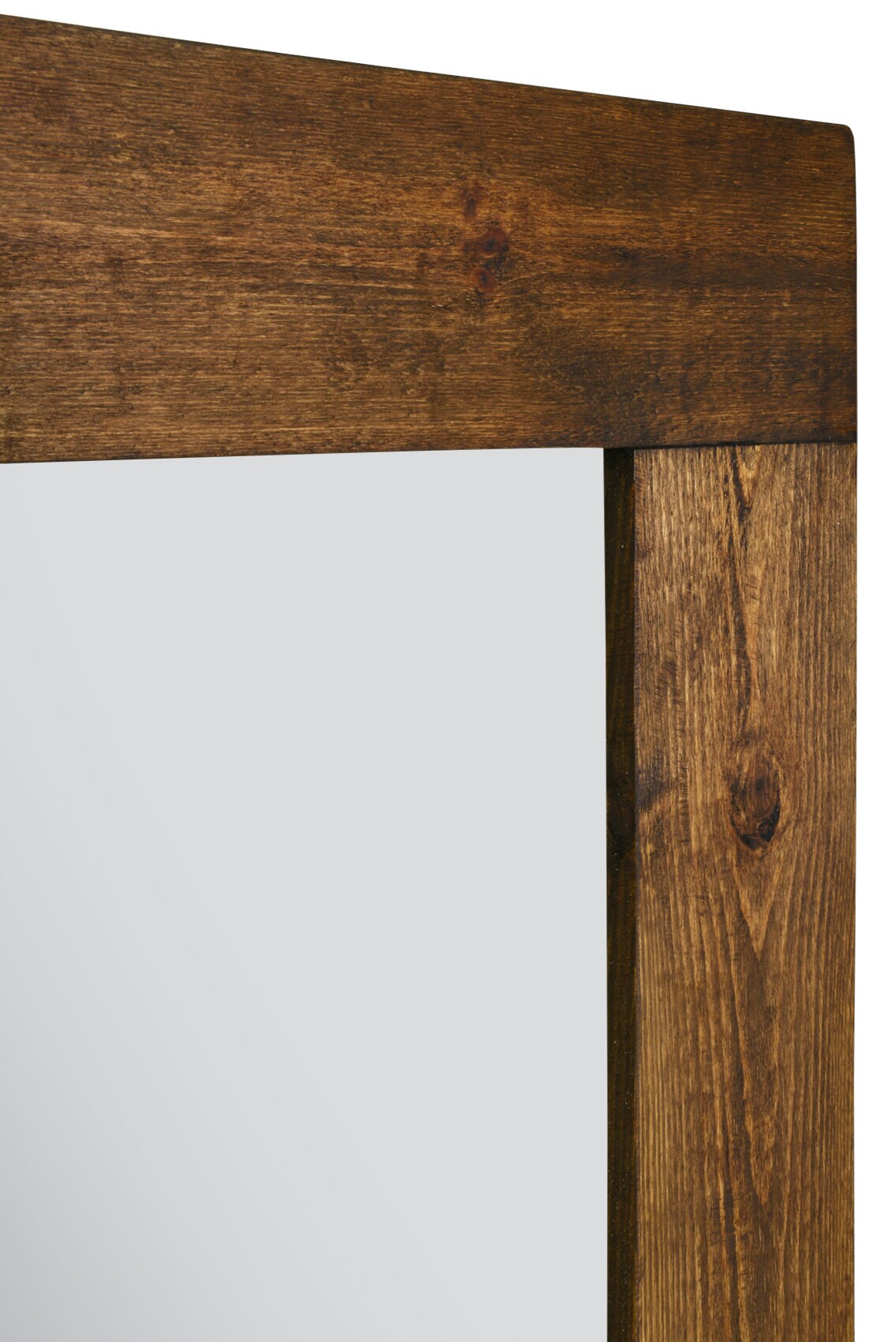 Large Rustic Natural Solid Wood Brown Wall Mirror 4ft X 3ft - Etsy UK