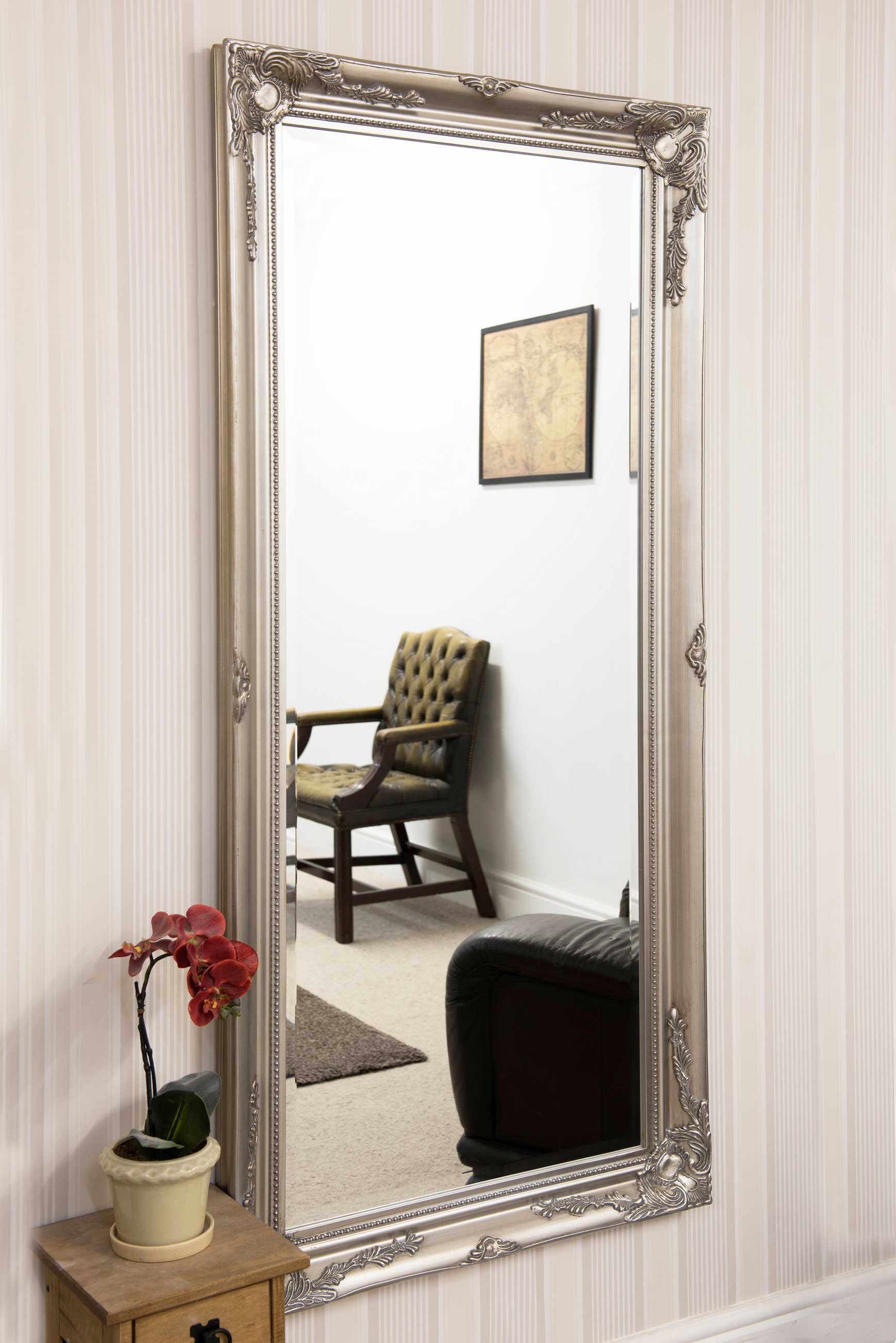 Buxton Silver Full Length Mirror 170cm X 79cm - Etsy UK