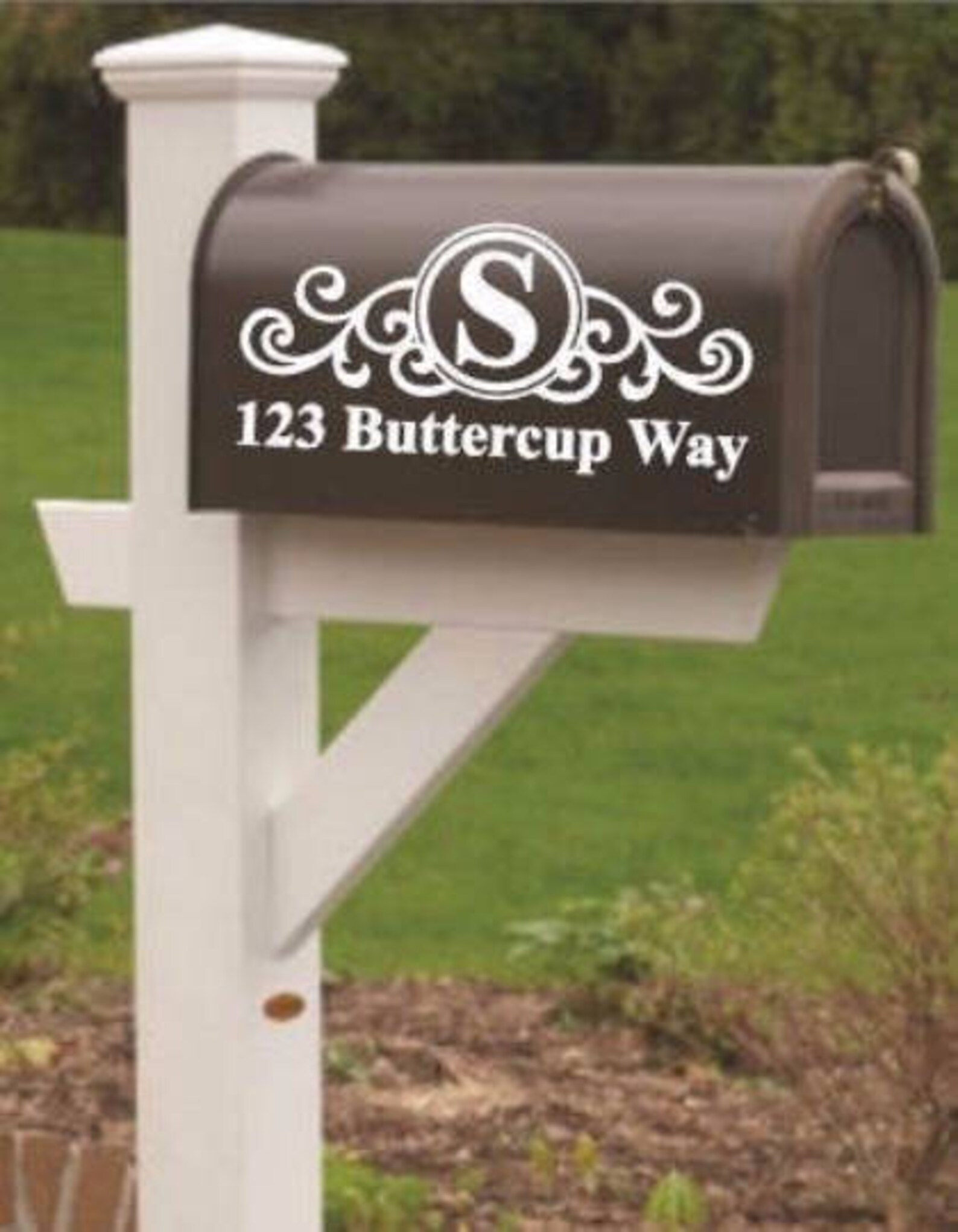 Mailbox Decals Mailbox Numbers Mailbox Stickers House | Etsy