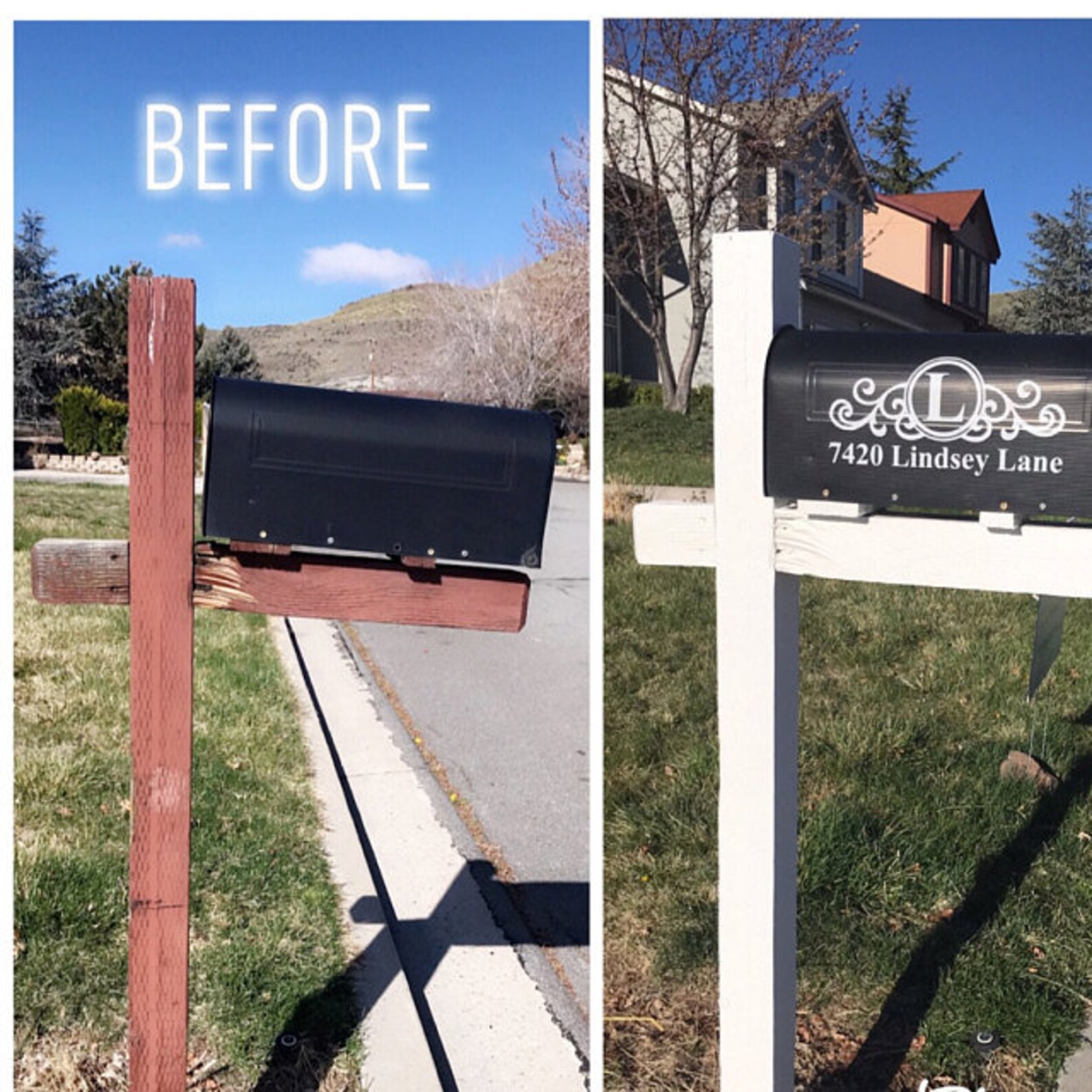 Mailbox Decals Mailbox Numbers Mailbox Stickers House | Etsy