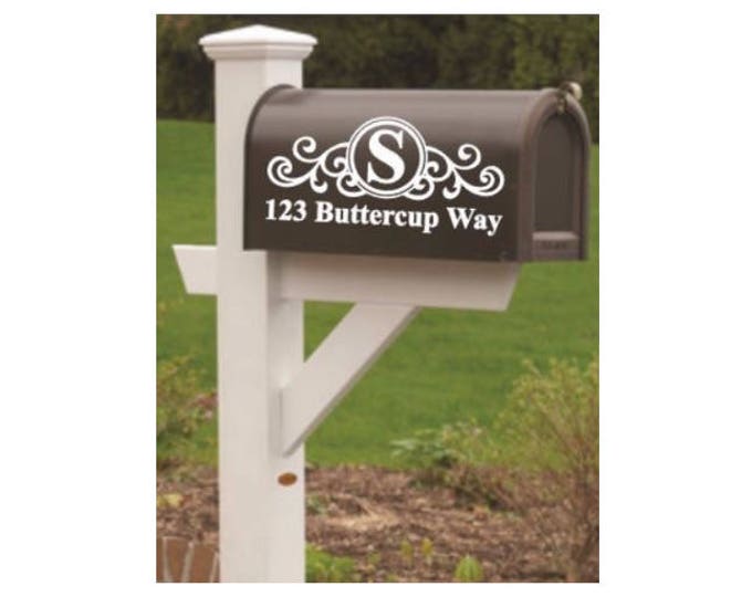 Mailbox Decals, Mailbox Numbers, Mailbox Stickers, House Number Vinyl ...