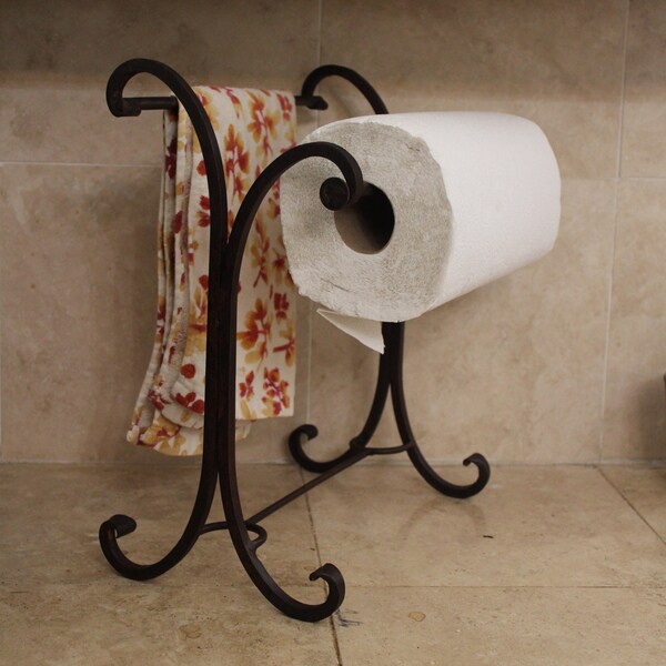Wrought Iron Paper Towel Stand