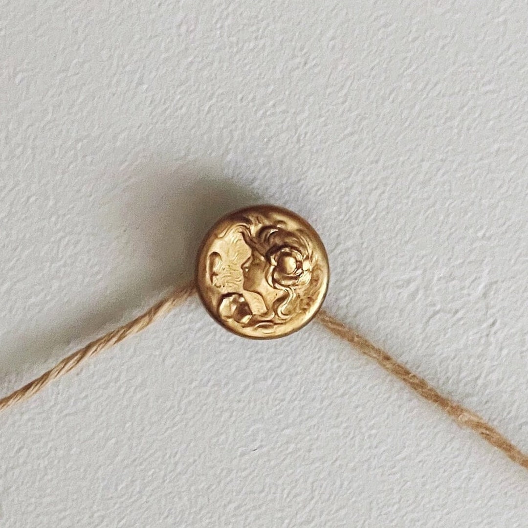 Greek Mythology Goddess Decor, Brass Screw Cover, Vintage RARE Old ...