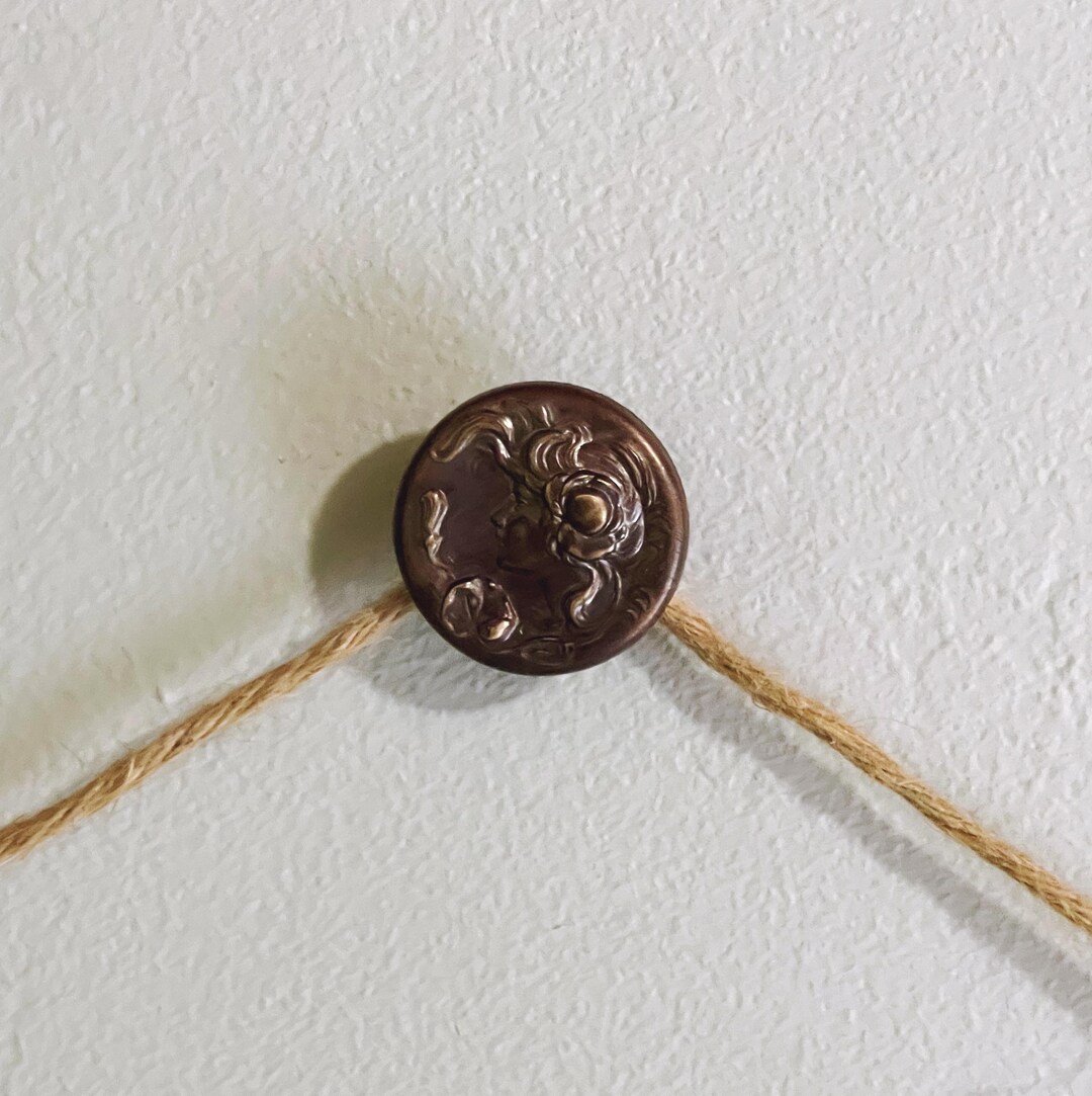 Greek Mythology Goddess Decor, Brass Screw Cover, Vintage RARE Old ...
