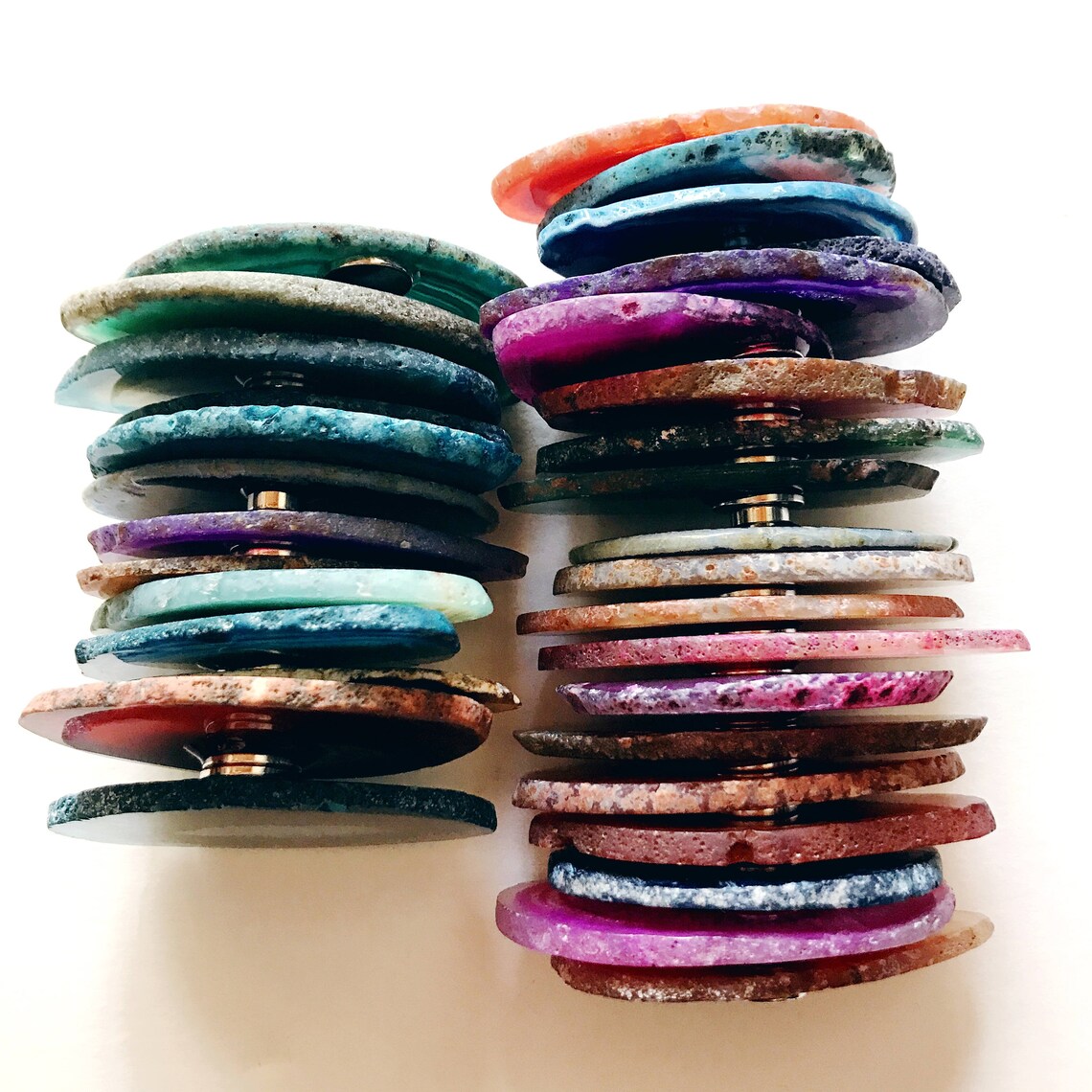 Unique Magnets Agate Magnet Assorted Colors Available qty | Etsy