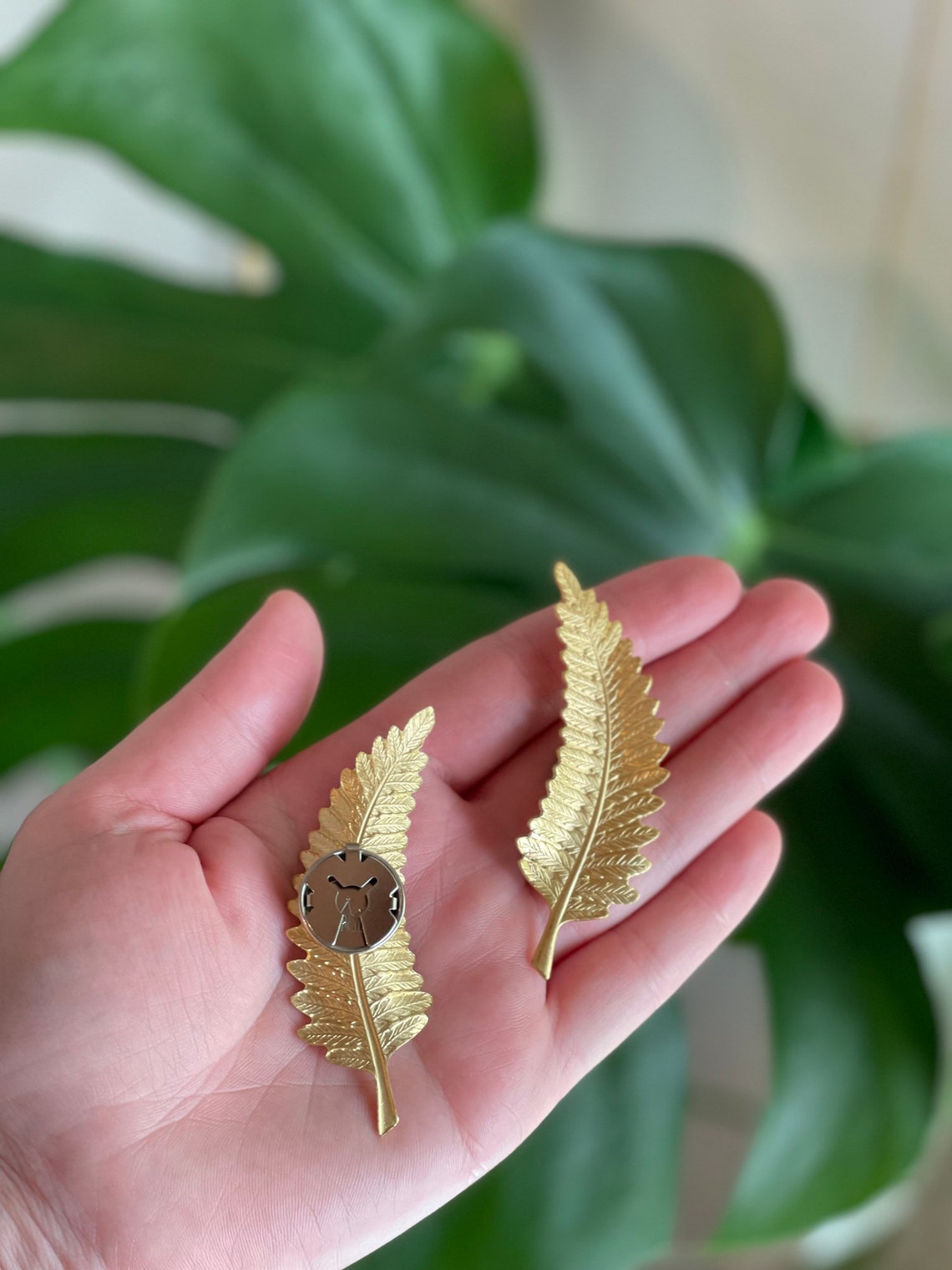 Fern Decor / Plant Hook / Brass Hook / Etymology / Scientific - Etsy