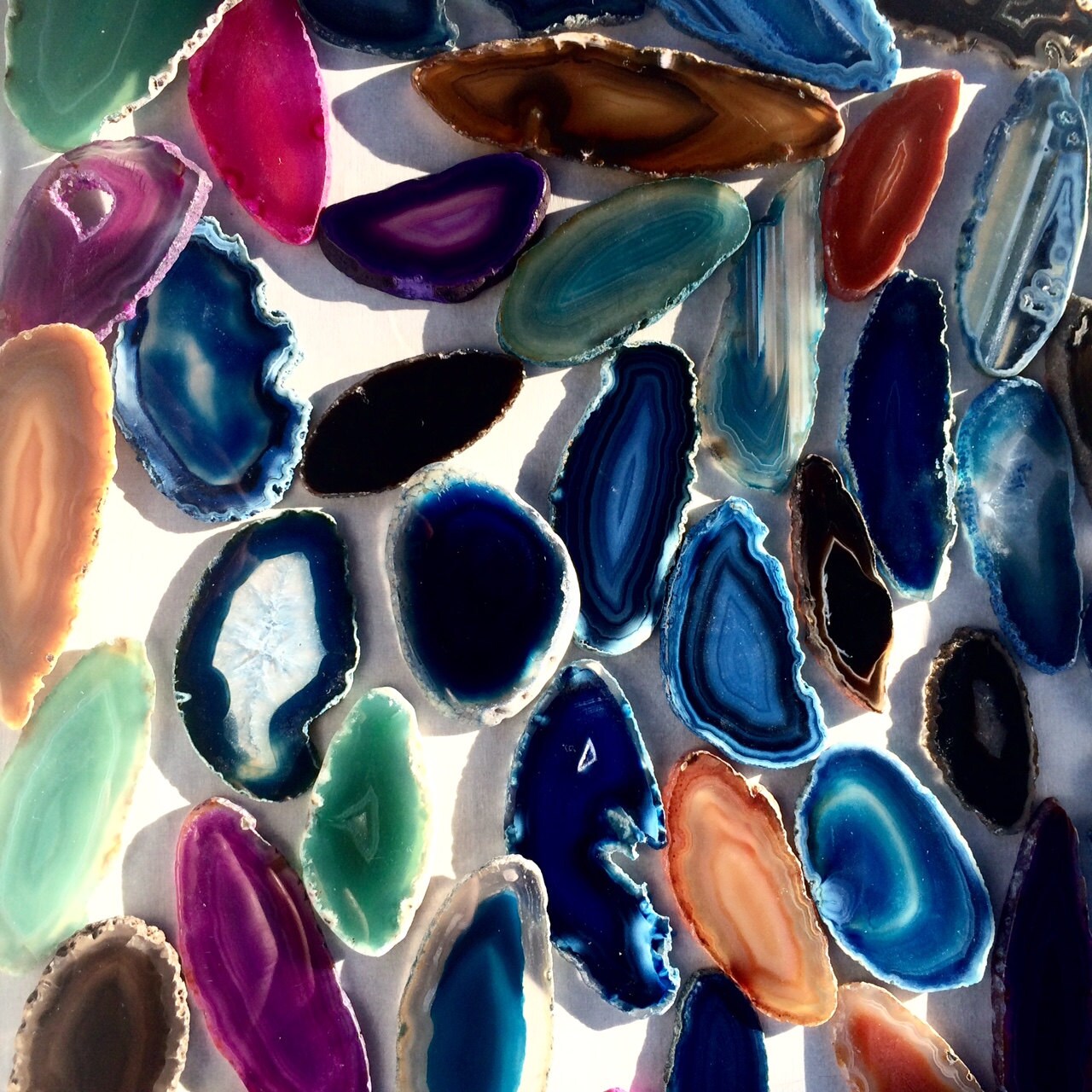 Unique Magnets Agate Magnet Assorted Colors Available qty | Etsy