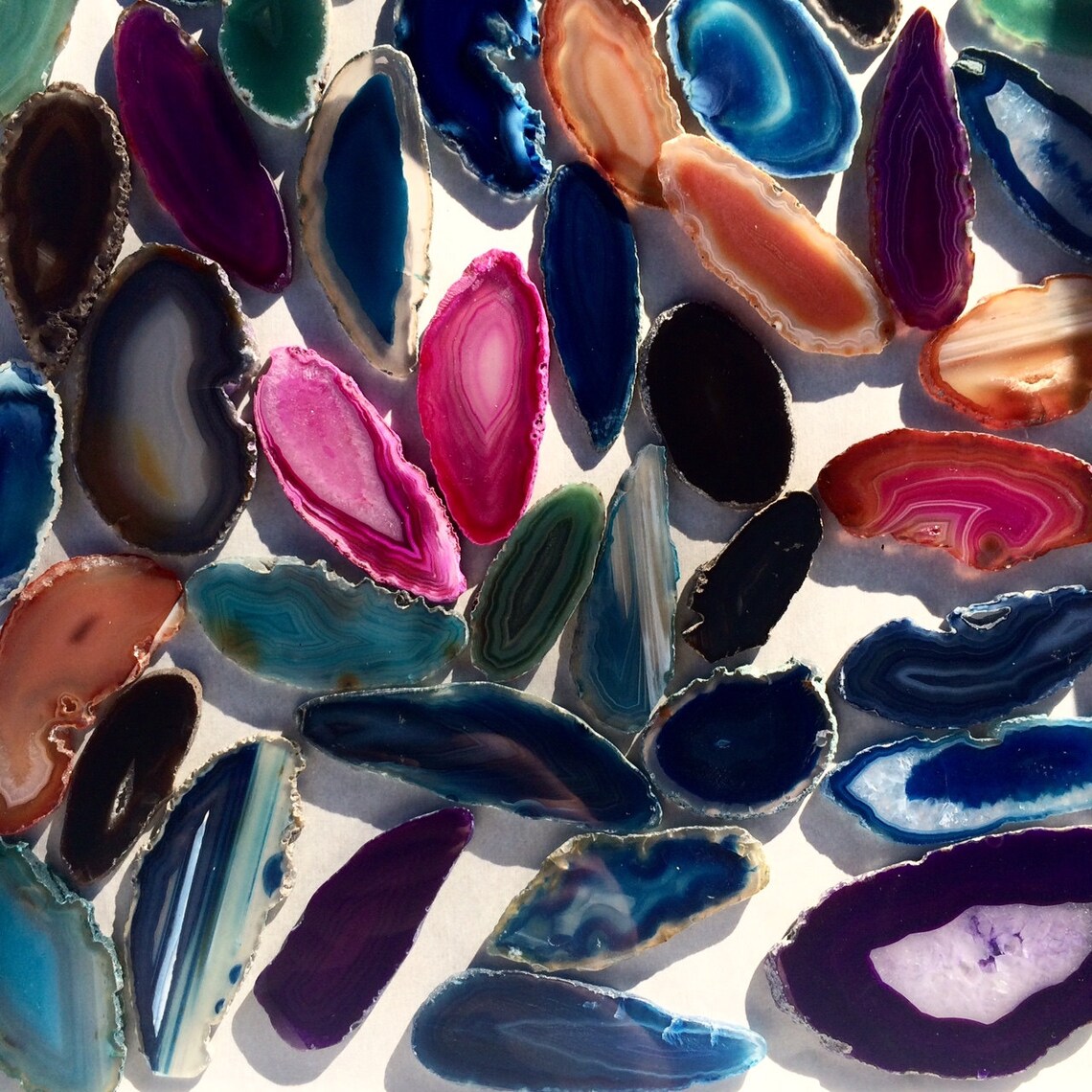 Unique Magnets Agate Magnet Assorted Colors Available qty | Etsy