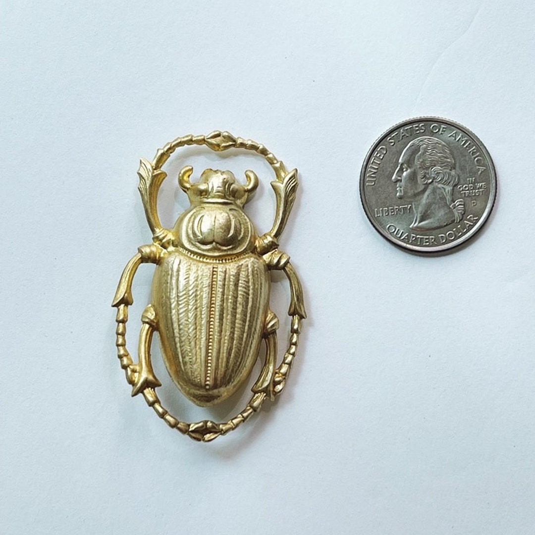 Brass Scarab Suspend.it Screw and Nail Cover - Etsy
