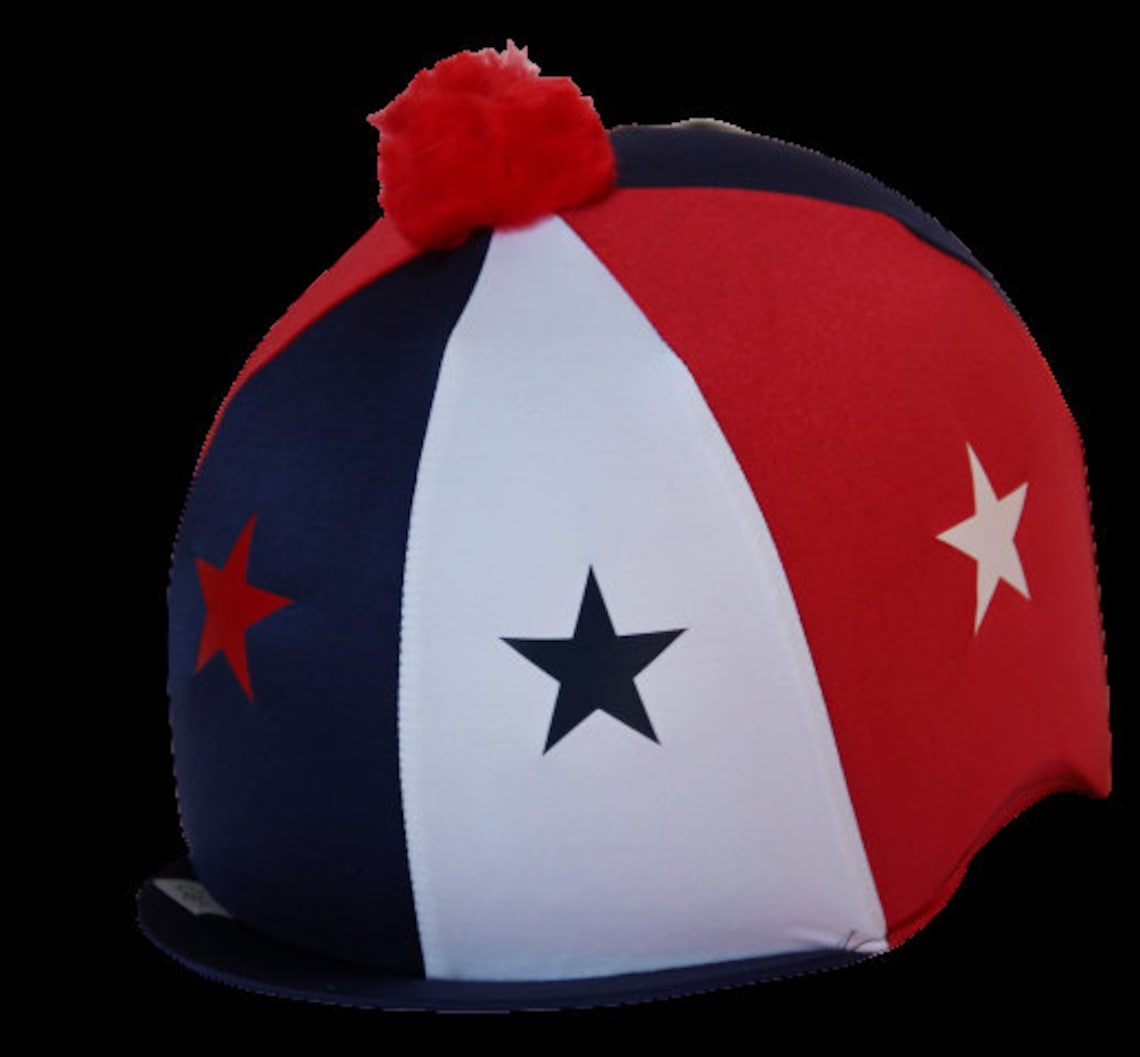 Riding Hat Cover Equestrian Horse Skull Cap Cover Pom Pom Navy - Etsy UK