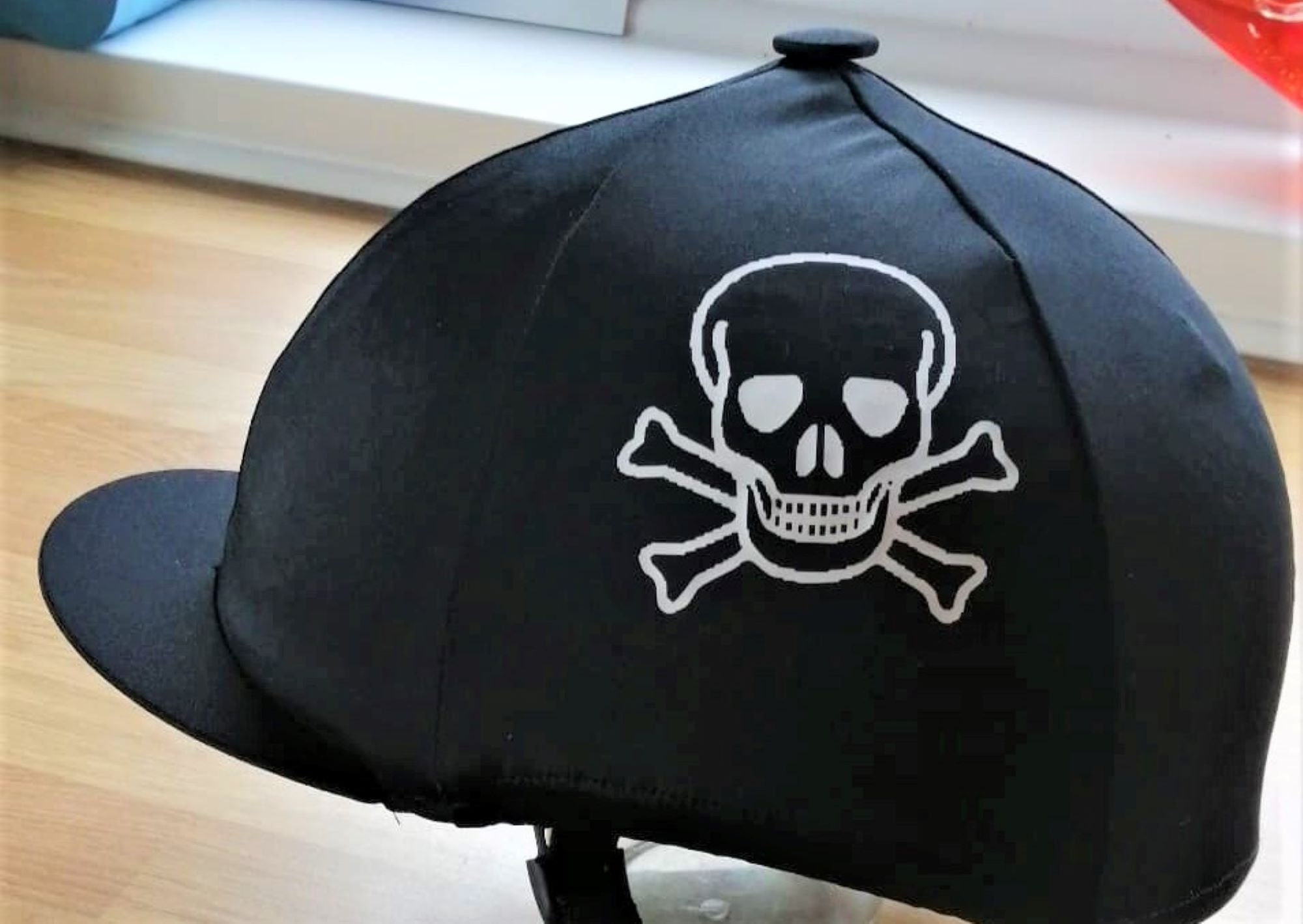Riding Hat Cover Equestrian Horse Skull Cap Cover Black Skull - Etsy UK