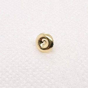 14K Gold Threaded Earring Back With 6.3 Mm Pad Screw Backs - Etsy