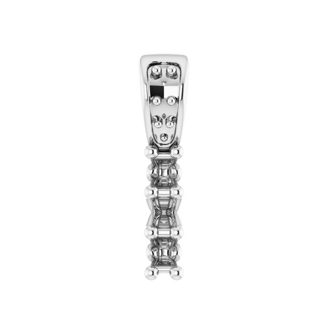 14K Gold Round Diamond Pendant Mounting Available in 1.7mm - 5.2mm - Etsy