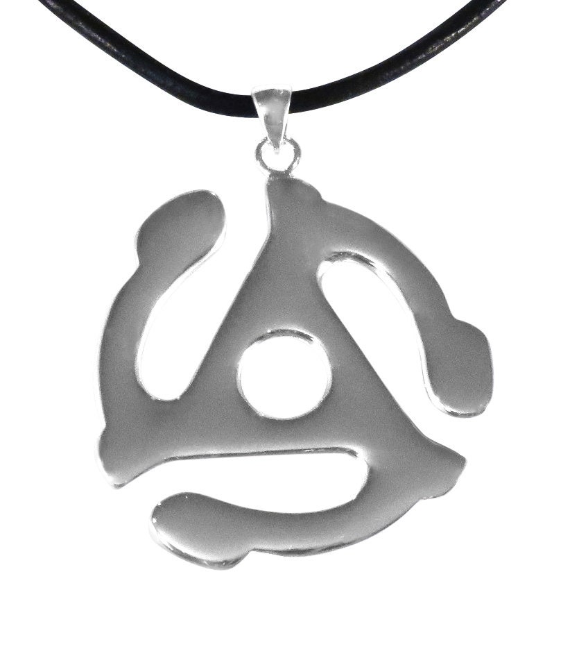 45 RPM Replica Record Adaptor Pendant-sterling Silver - Etsy