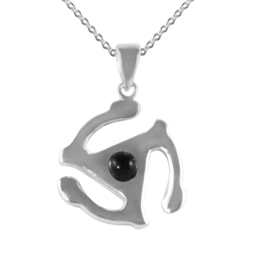 45 RPM Adaptor Replica Pendant/necklace Sterling Silver With Chain - Etsy