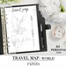Printable TRAVEL WORLD MAP Insert for Your Personal, A5 and Letter ...