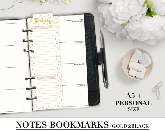 Printable TODAY and THIS WEEK Bookmarks for Your Personal and A5 ...