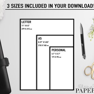 Printable TRAVEL ASIA MAP Insert for Your Personal, A5 and Letter Size ...