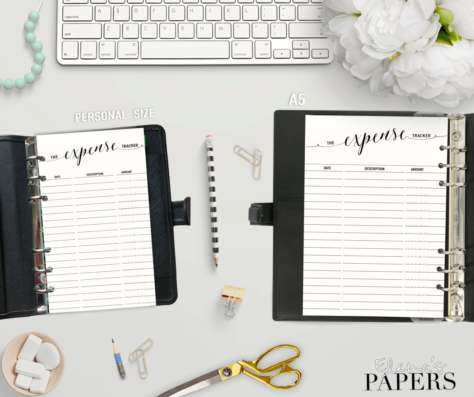 Printable EXPENSE TRACKER for Your Personal, A5, Letter and Happy ...