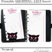 A Cute Black Cat SHOPPING LIST Insert for Your Personal Planner_cat Pdf ...