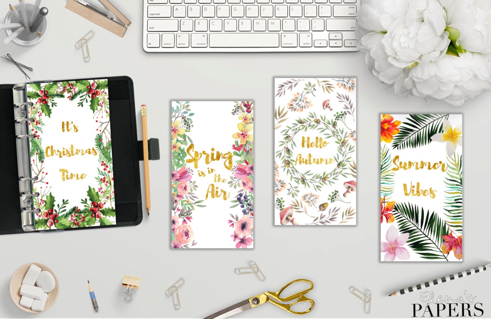 Printable SEASONS Dividers for Your Personal Planner_ Summer - Etsy