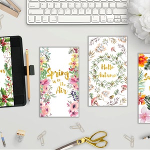 Printable SEASONS Dividers for Your Personal Planner_ Summer Spring ...