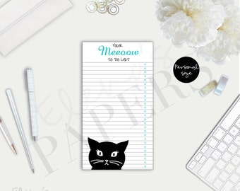 A Cute Black Cat NOTES Insert for Your Personal and A5 Planner_cat Pdf ...