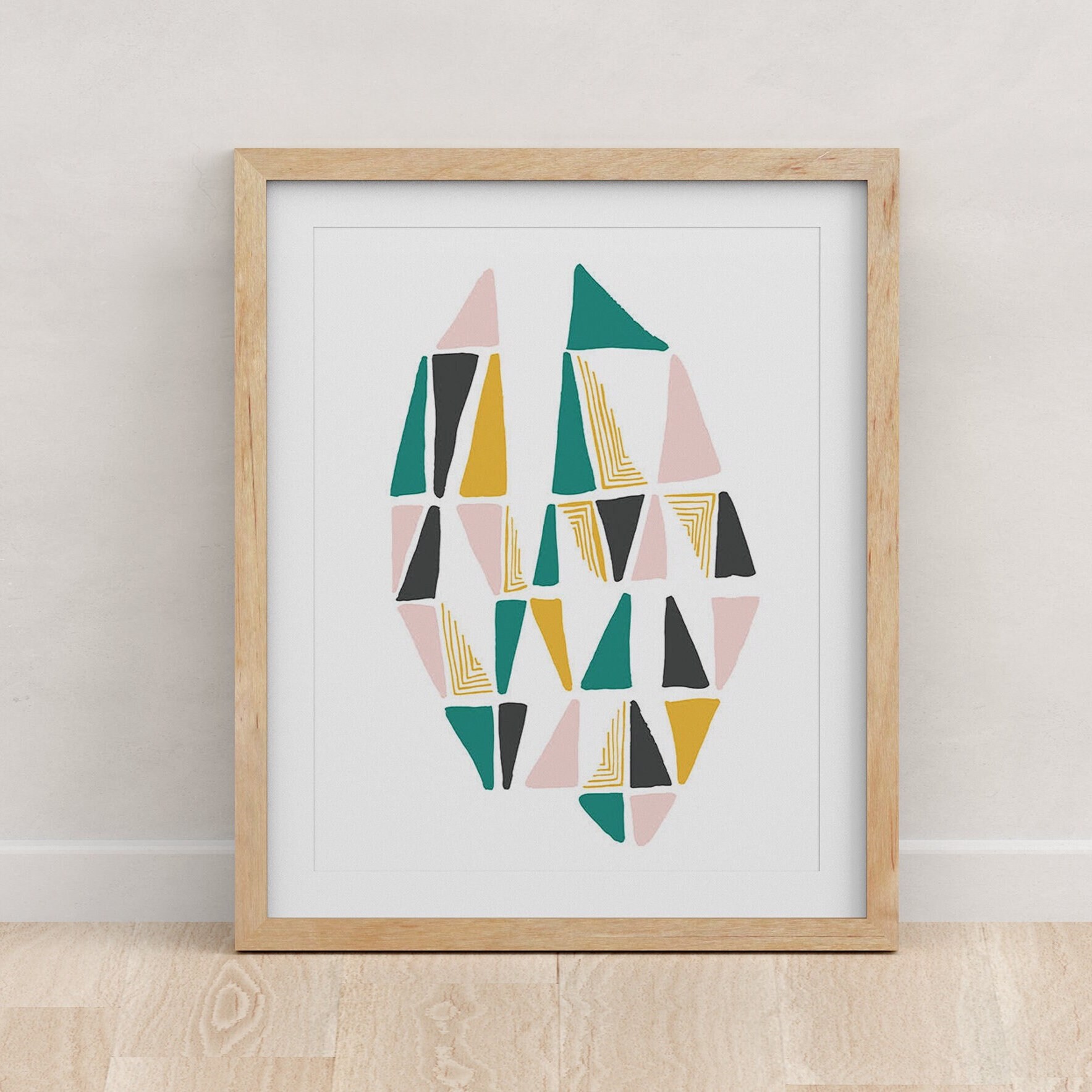 Triangle Pattern Illustration - Etsy