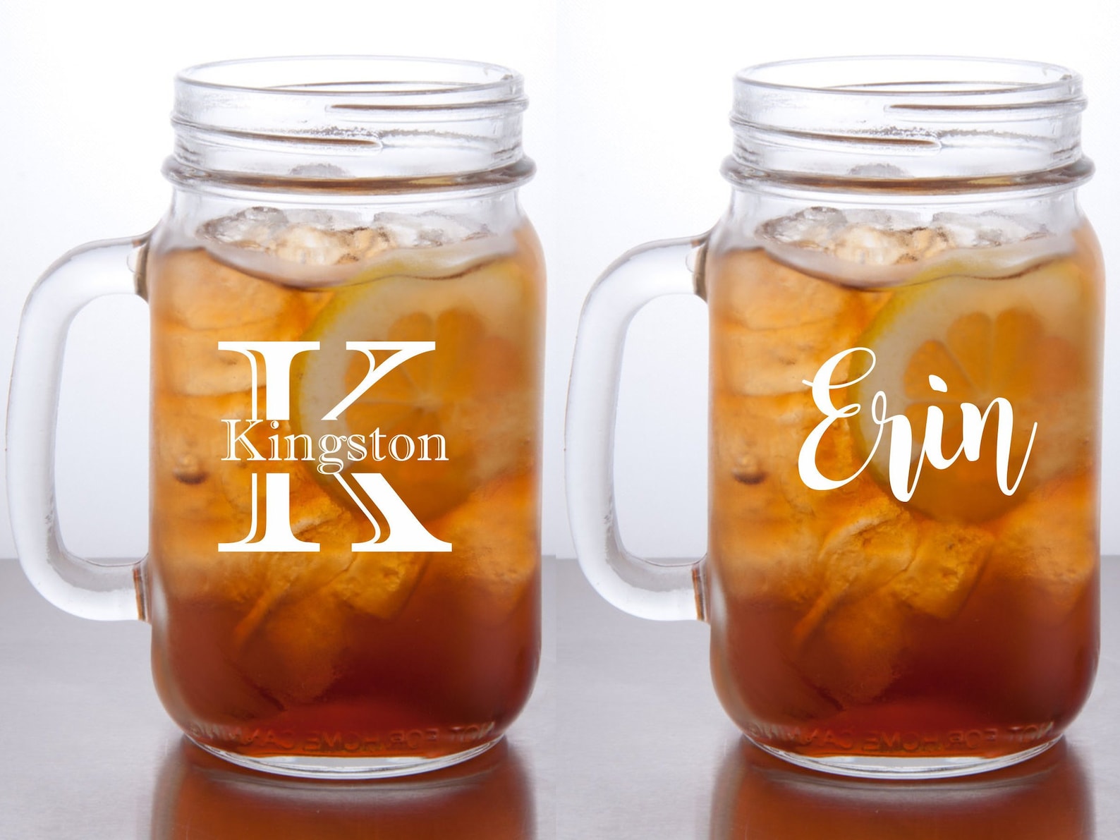 Personalized Mason Jar Mugs, Personalized Mug Glasses, Wedding Glasses ...