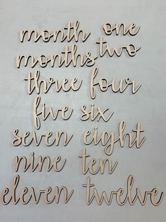 Milestone Set Monthly Photo Props Milestone Marker Baby - Etsy