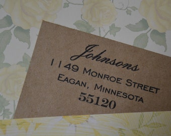 Custom Return Address Stamp, Self Inking, Return Address Stamp ...