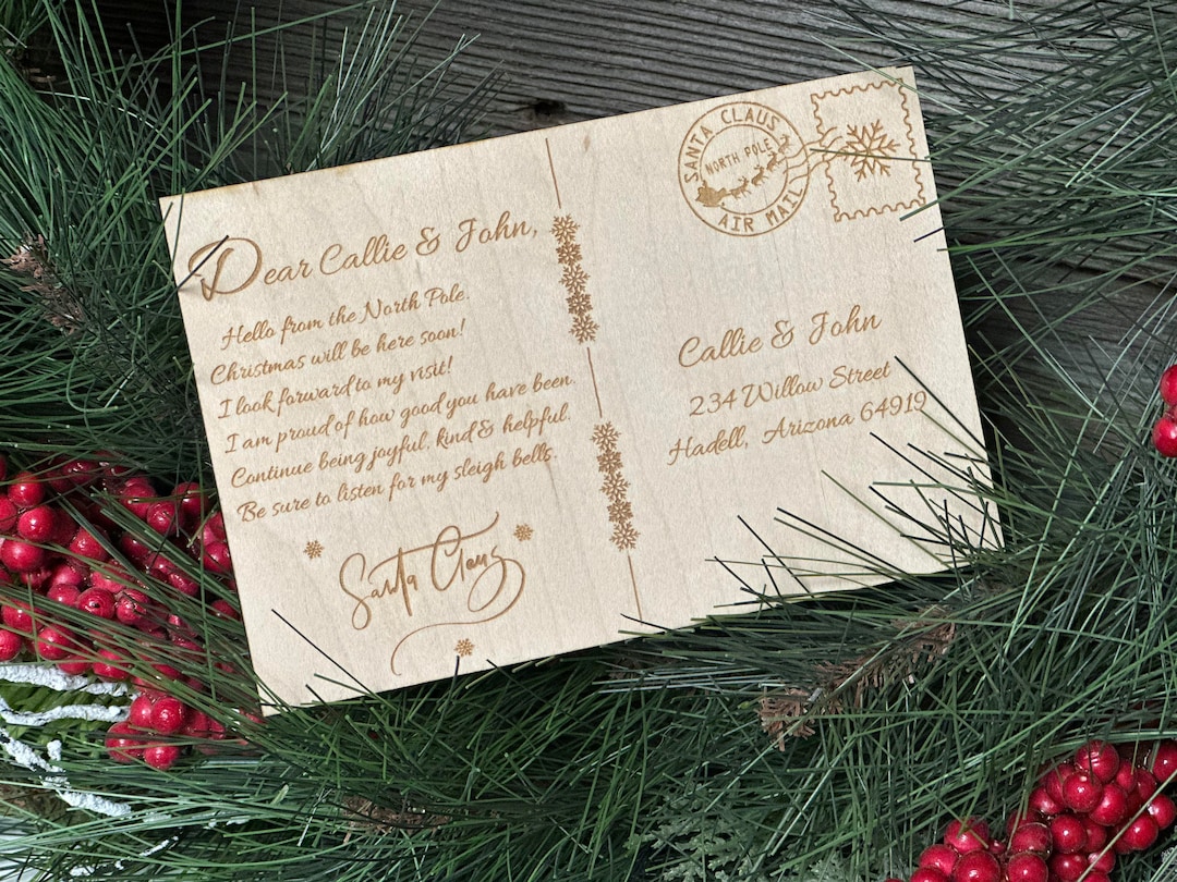 Christmas Postcard From Santa for Kids | Official Mail From Santa Claus ...