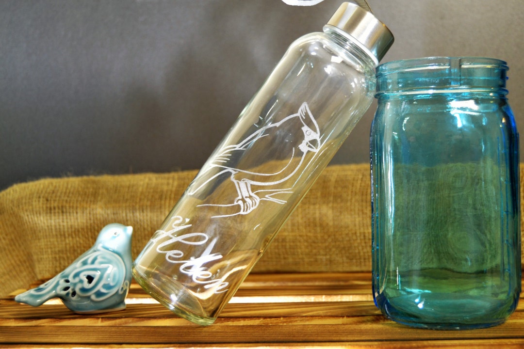 Cardinal Water Bottle With Personalized Name - Etsy