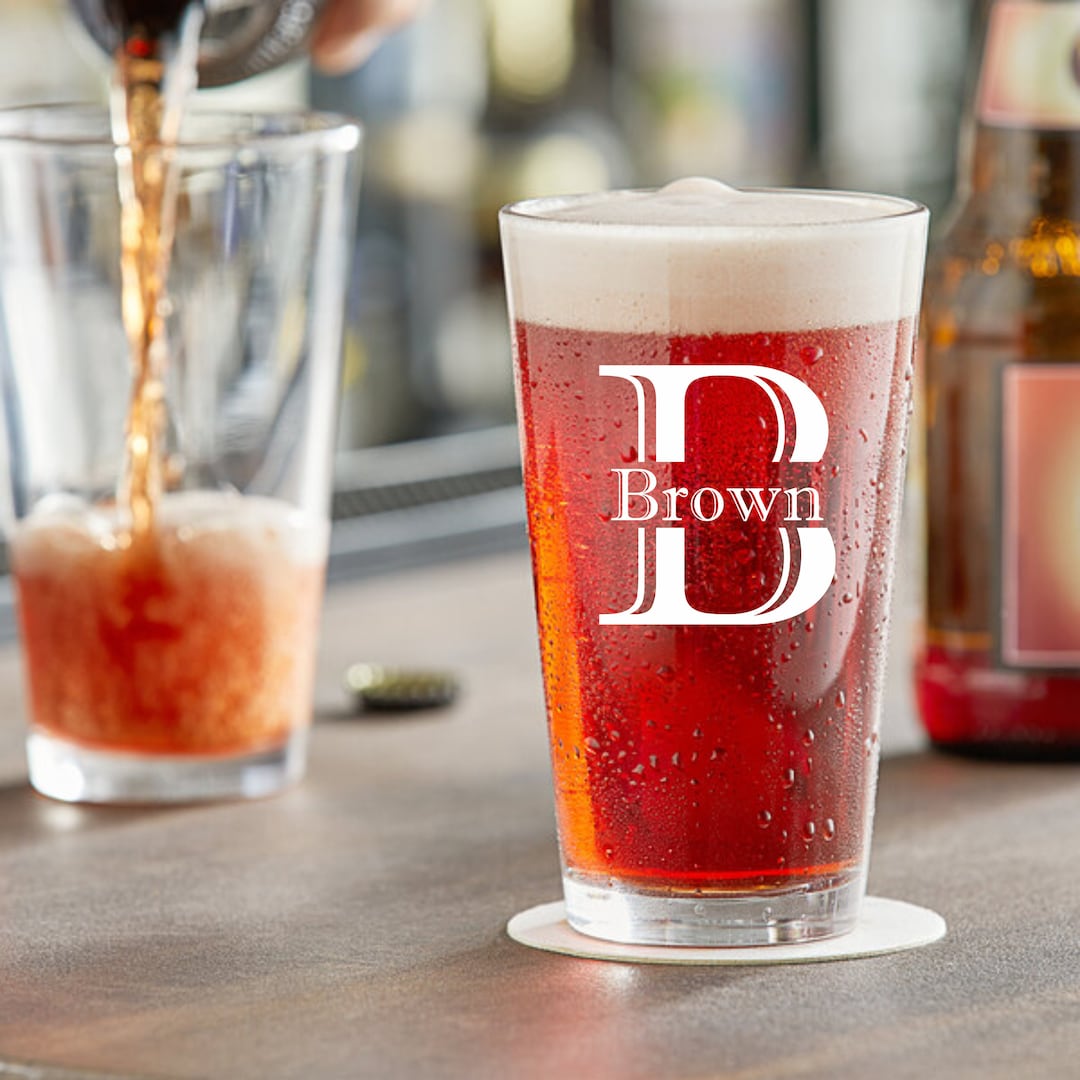 Pint Glasses, Etched Pint Glasses, Personalized Beer Glass ...