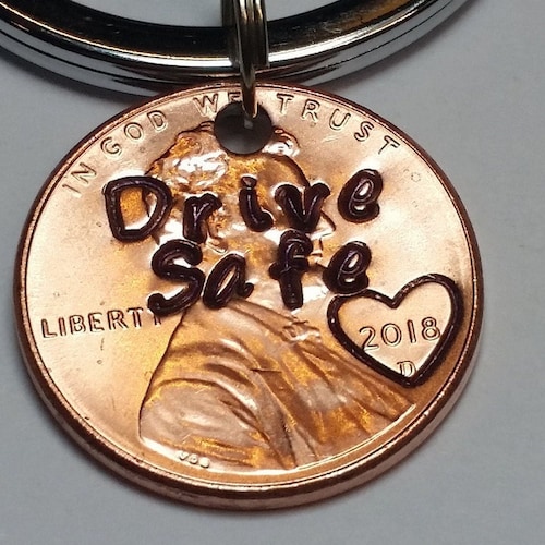 Personalized Gift for New Driver Drive Safe Hand Stamped US - Etsy