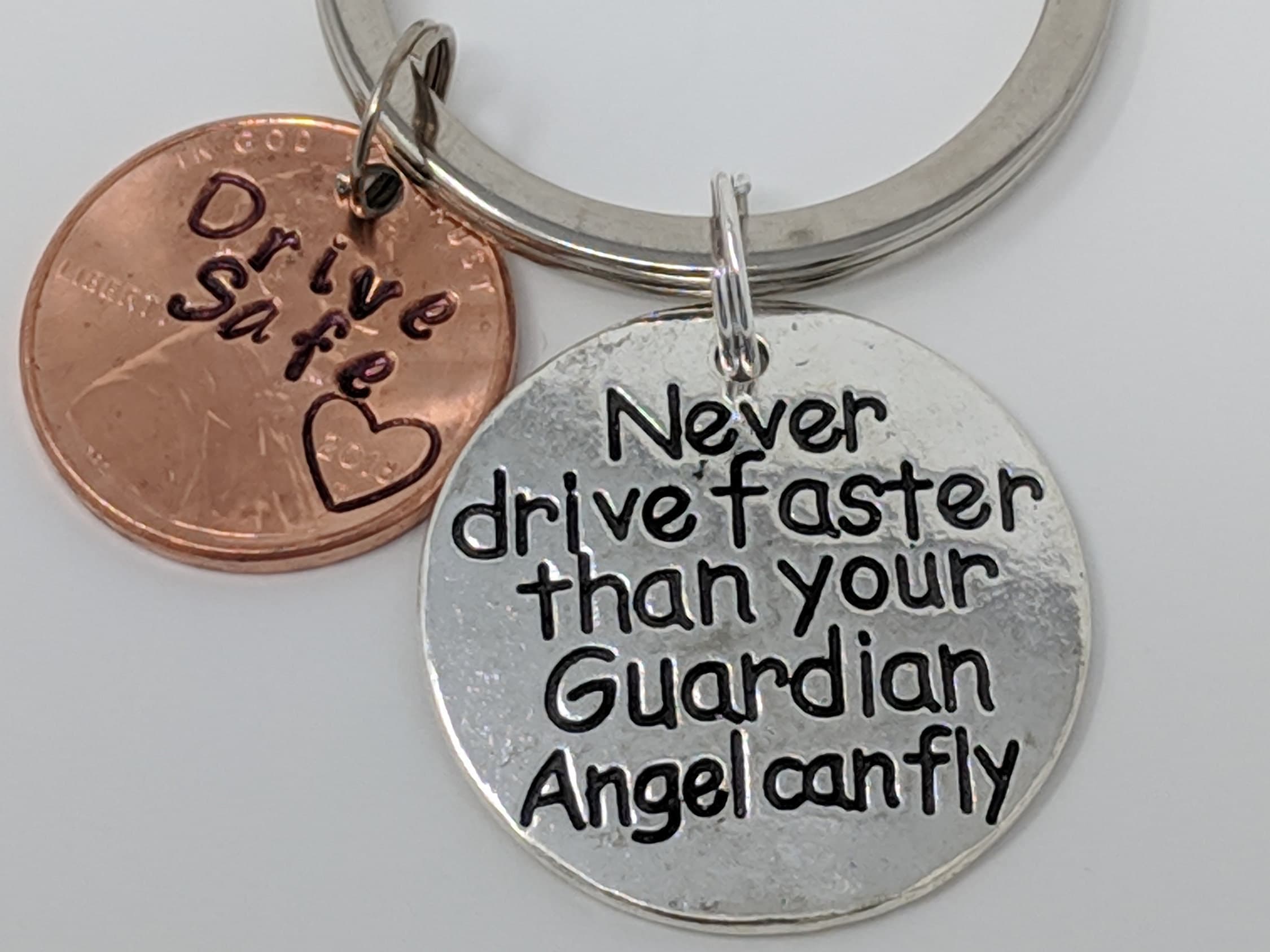 Personalized Never Drive Faster Than Your Guardian Angel Can Fly ...