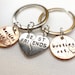 Besties Keychain, Gift, Matching Friend Keychains, Split Heart Best ...