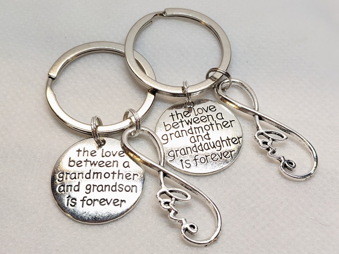Gift for Grandson Keychain, for Granddaughter, Grandmother Gifts ...