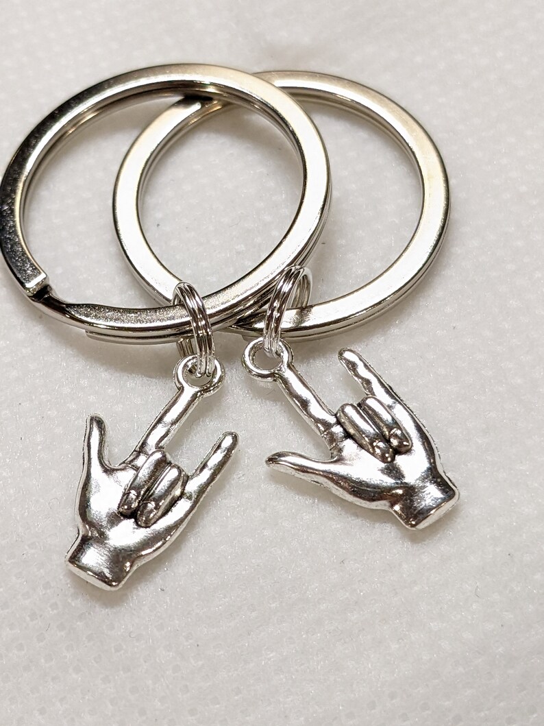 Anniversary Gift Sign Language I Love You Keychain Best - Etsy