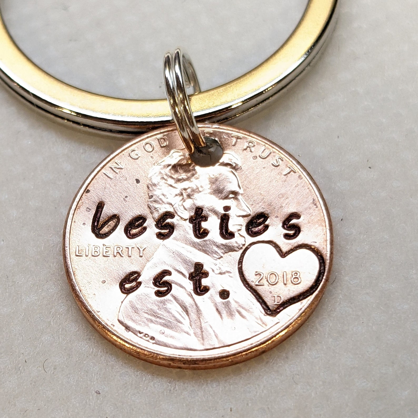 Best Friend, Keychain Set, Gifts for Bestie, Besties, Personalized ...