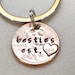 Best Friend, Keychain Set, Gifts for Bestie, Besties, Personalized ...