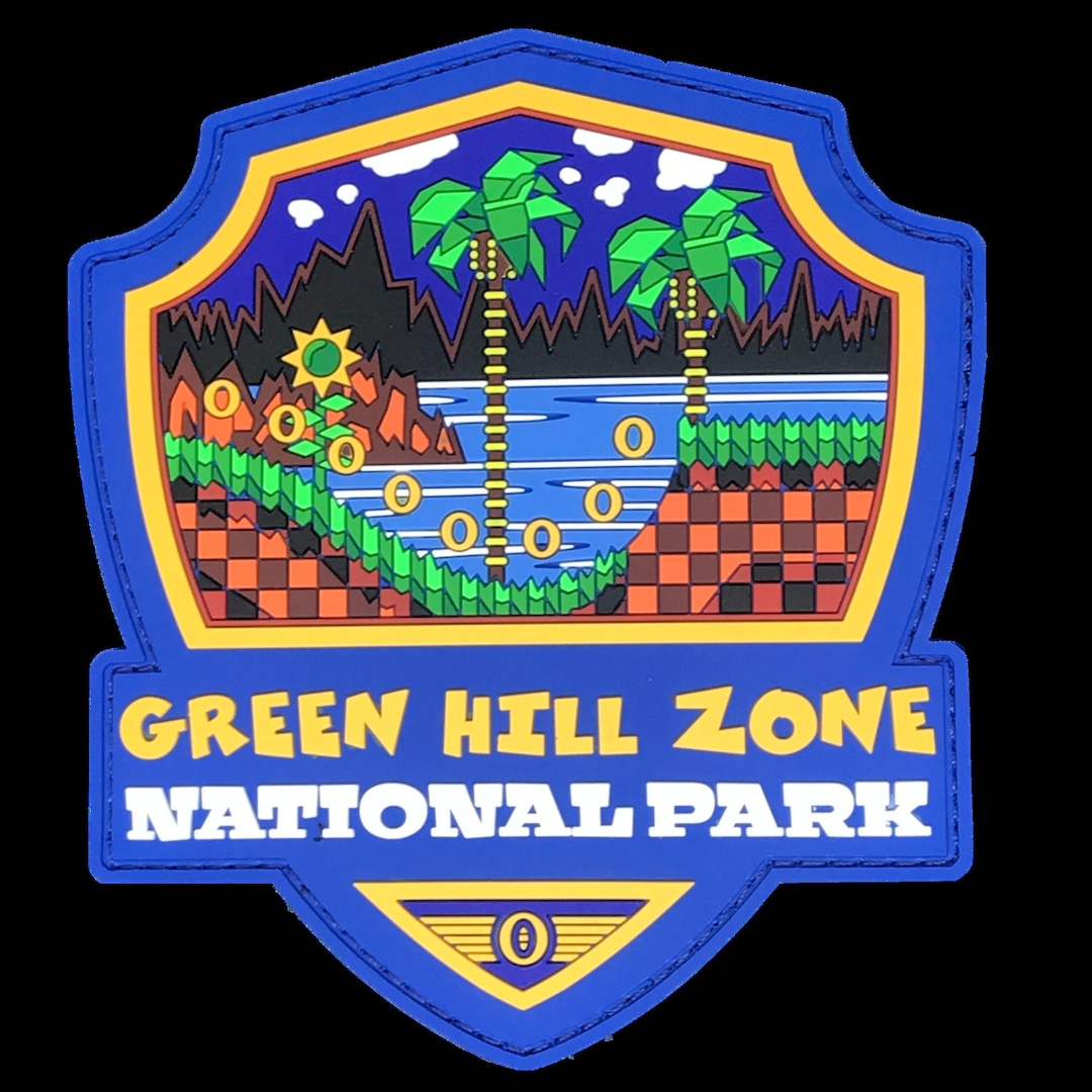 Sonic the Hedgehog Greenhill Zone National Park PVC Patches. - Etsy UK