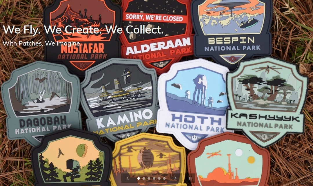 Star Wars National Park PVC Patches Series 1 - Etsy