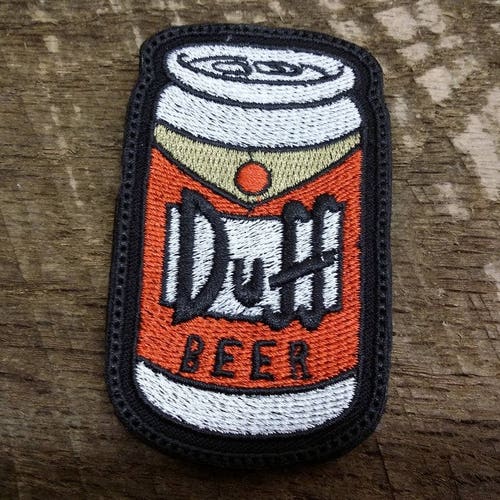 Duff Beer Embroidered Patch - Etsy