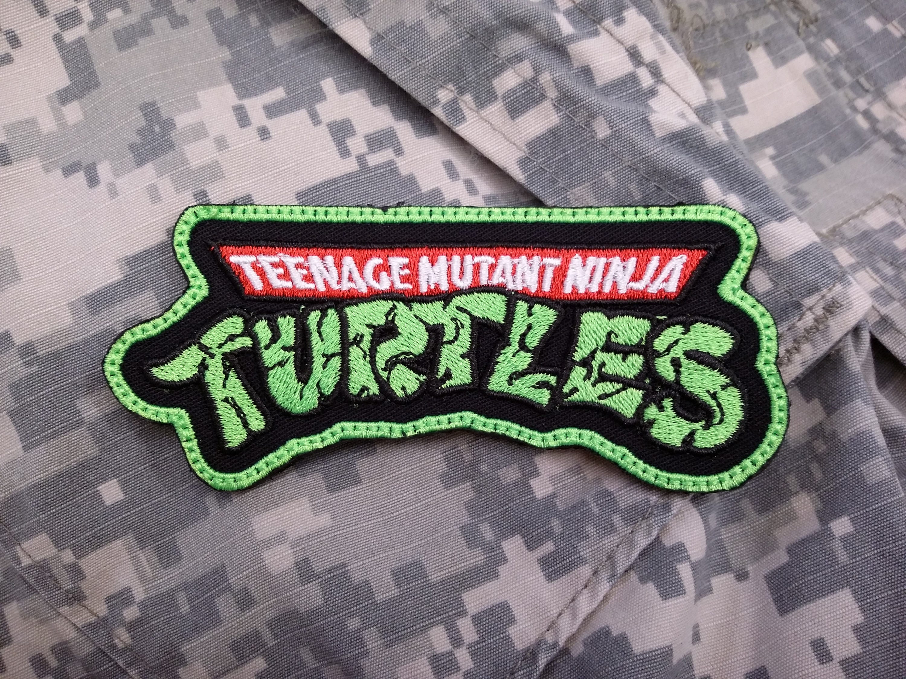 TMNT Logo Embroidered Patches - Etsy
