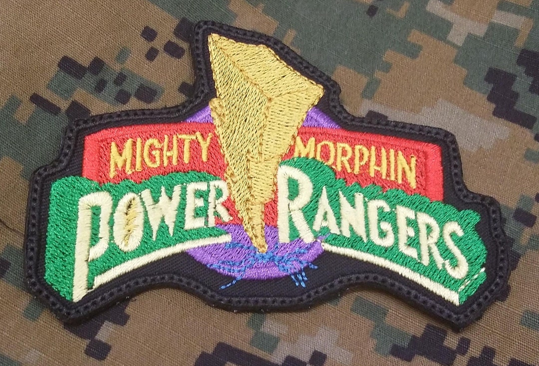 Mighty Morphen Power Rangers Embroidered Patches - Etsy